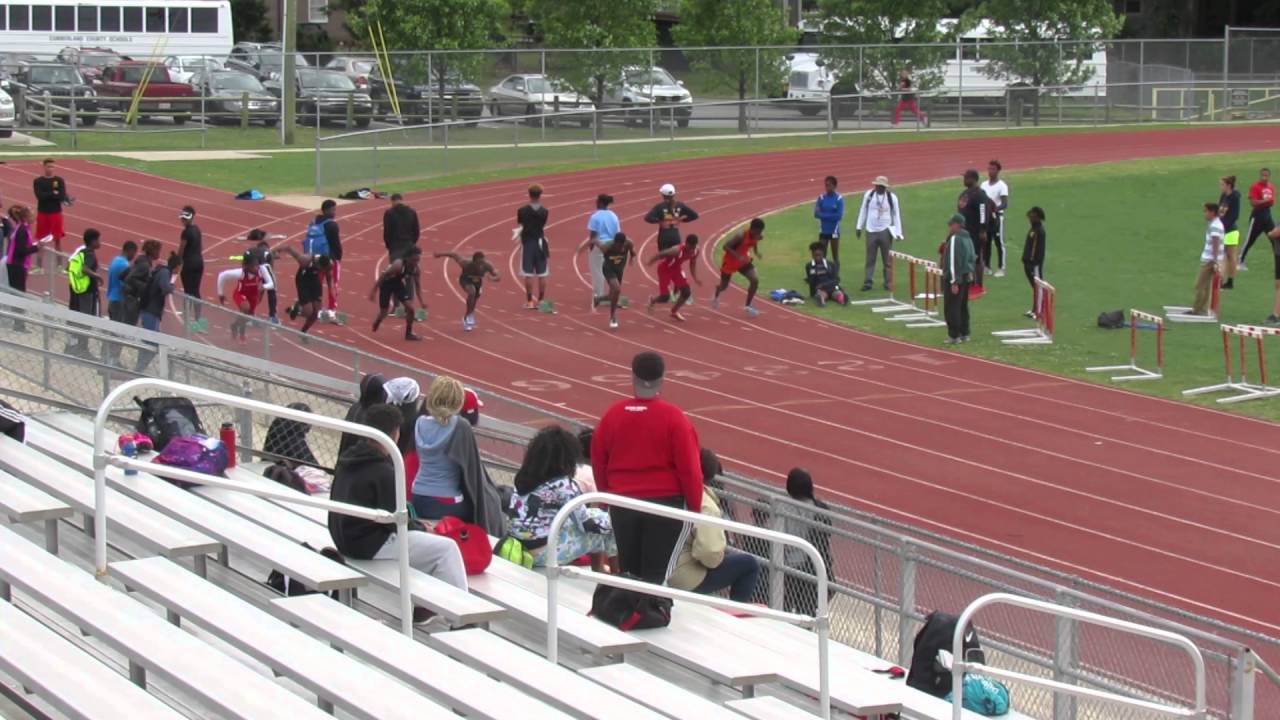 Mid South Conference Championship 100m Final - YouTube