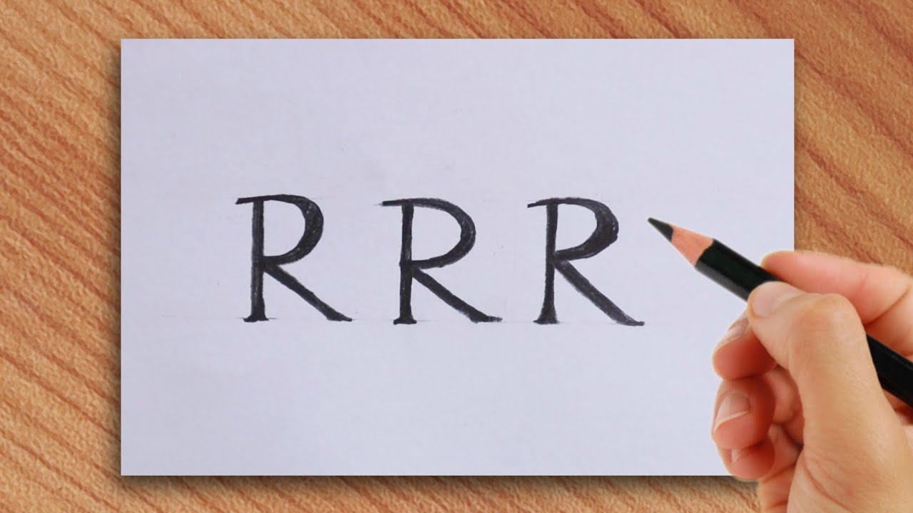 Making drawing by RRR word || simple drawing from RRR movie 🎥 - YouTube