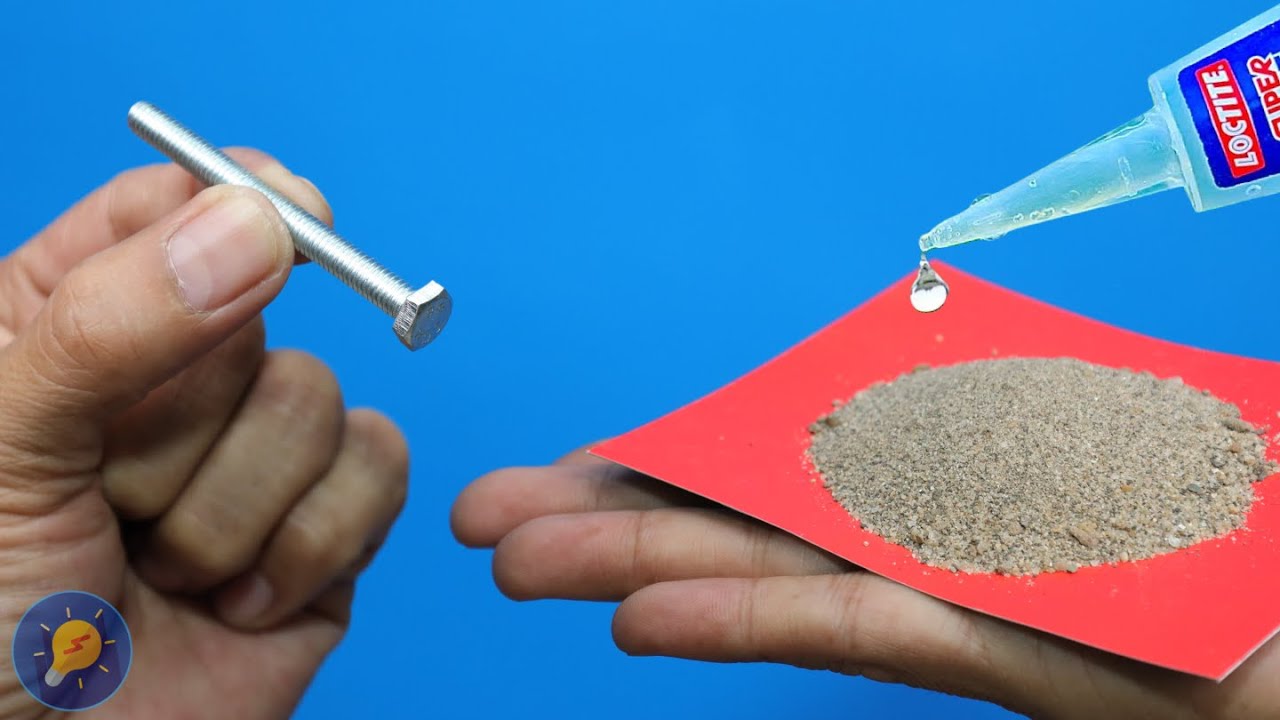 Unexpected Results! Mixing Sand And Super Glue Is Awesome! Nikos DIY ...