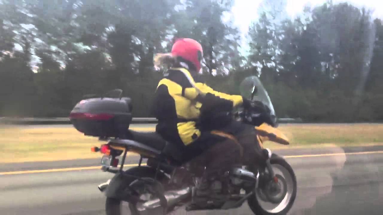 Girl on Motorcycle with Ponytail - YouTube