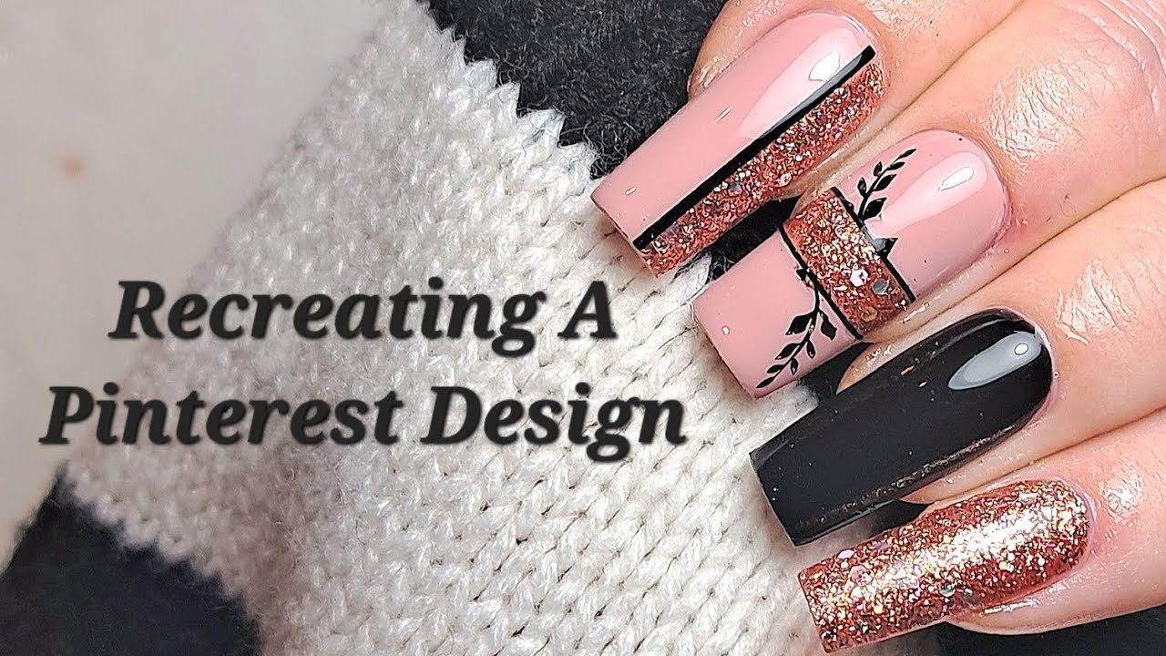 Black And Gold Nail Designs Pinterest