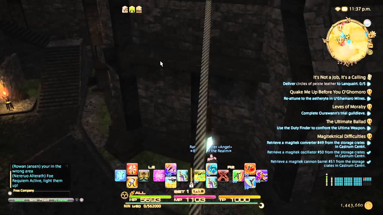 FFf14 revenents toll ropes - YouTube