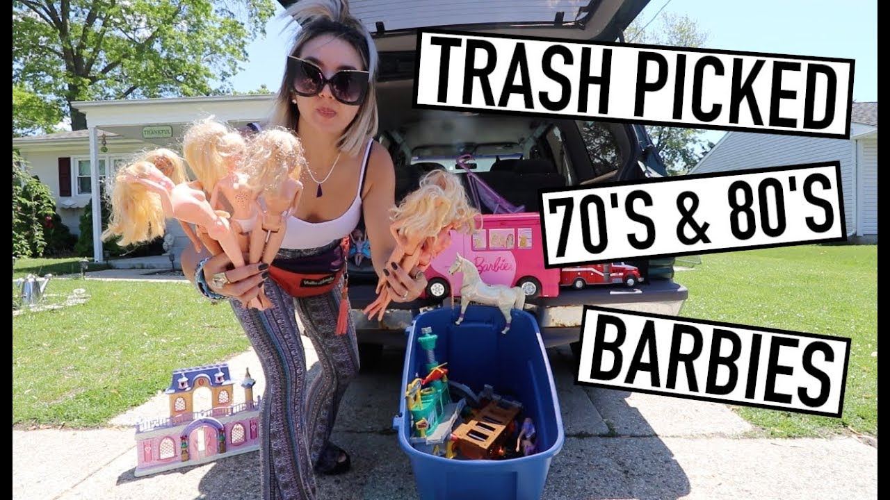 TRASH PICKING - Vintage Barbie HAUL Plus THRIFT STORE Designer ...