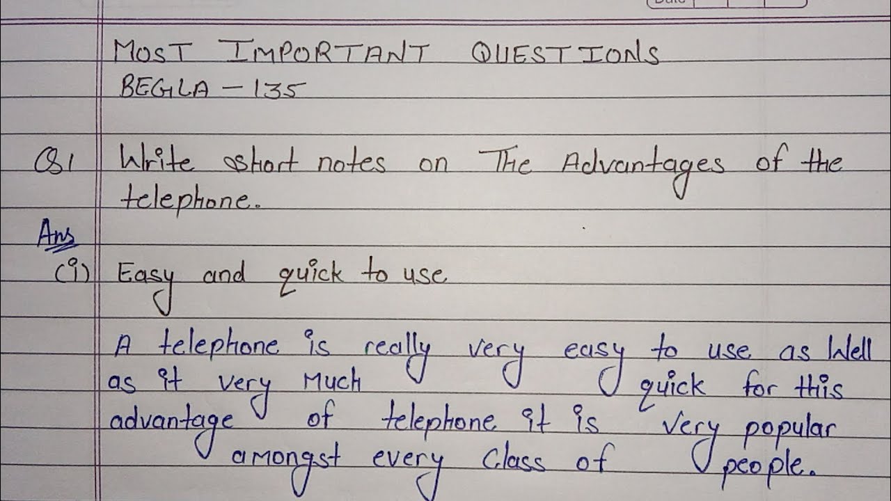 BEGLA-135 MOST IMPORTANT QUESTIONS | IMPORTANT QUESTIONS FOR EXAM # ...