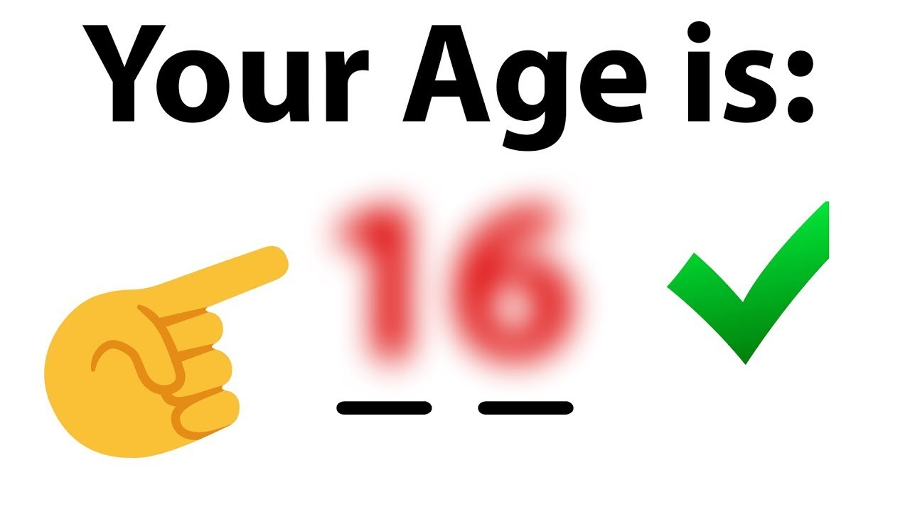 I Can Guess Your Age With Only 1 Question– Dare to Try? 🎭 - YouTube