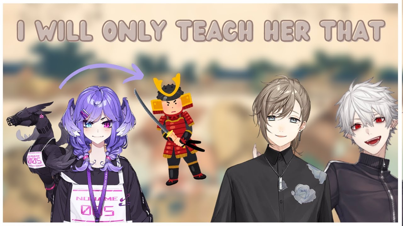 [Eng Sub] Kanae has only been teaching Selen Tatsuki samurai speech ft. Kuzuha [Nijisanji] - YouTube