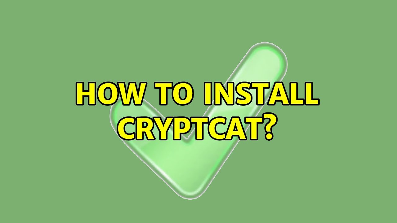 How to install Cryptcat? - YouTube