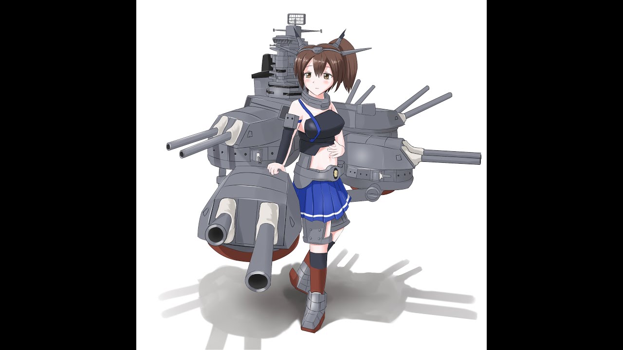Kancolle: Tosa Class Battleship Kaga "Kagato" Speedpaint - YouTube