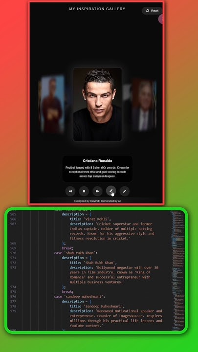 Create a 3D Rotating Slider with HTML, CSS & JavaScript#coding#shorts # ...