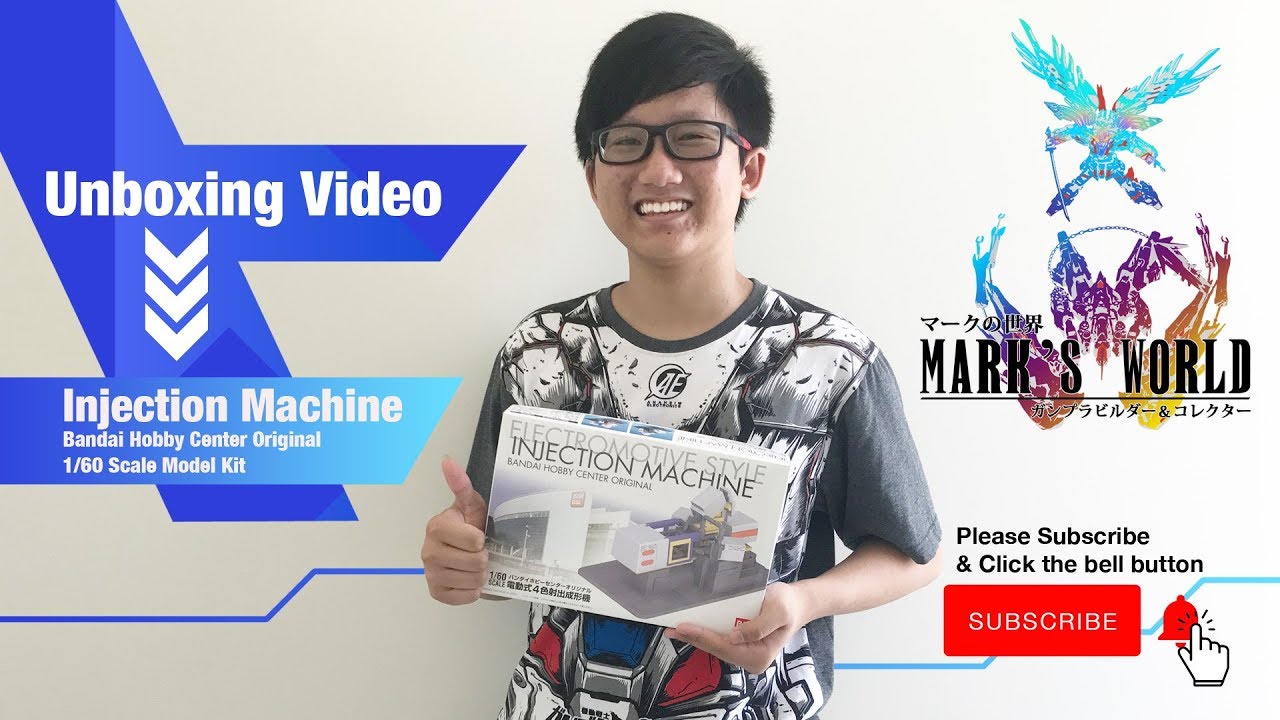 Unboxing - Injection Machine Bandai Hobby Center Original - YouTube