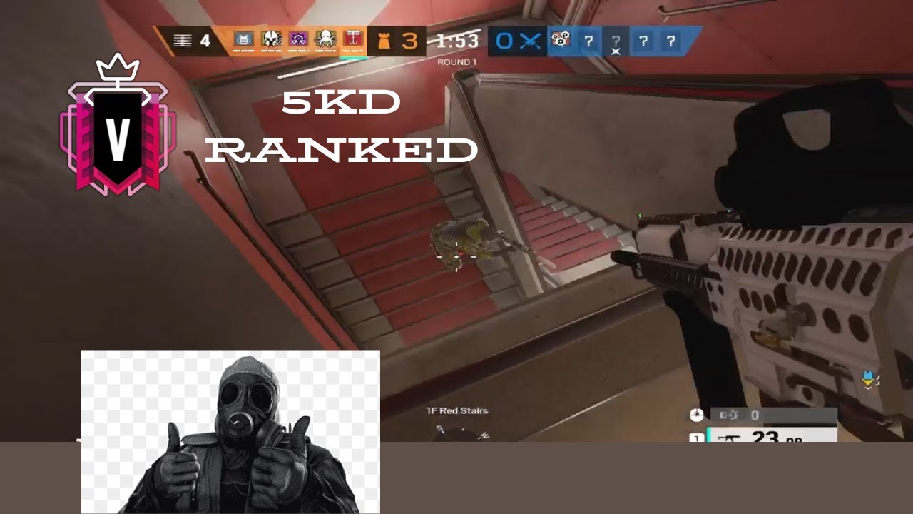 5KD ranked game R6 - YouTube