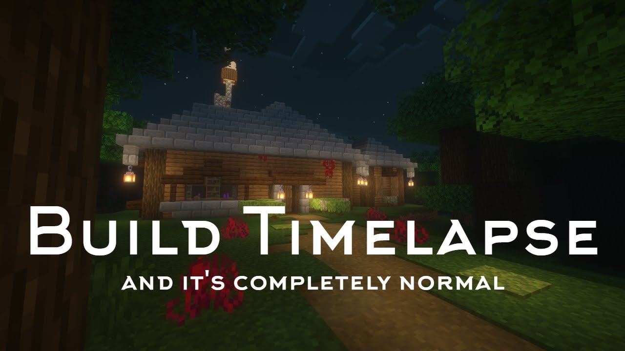 A Completely Normal House Build [Minecraft Timelapse] - YouTube