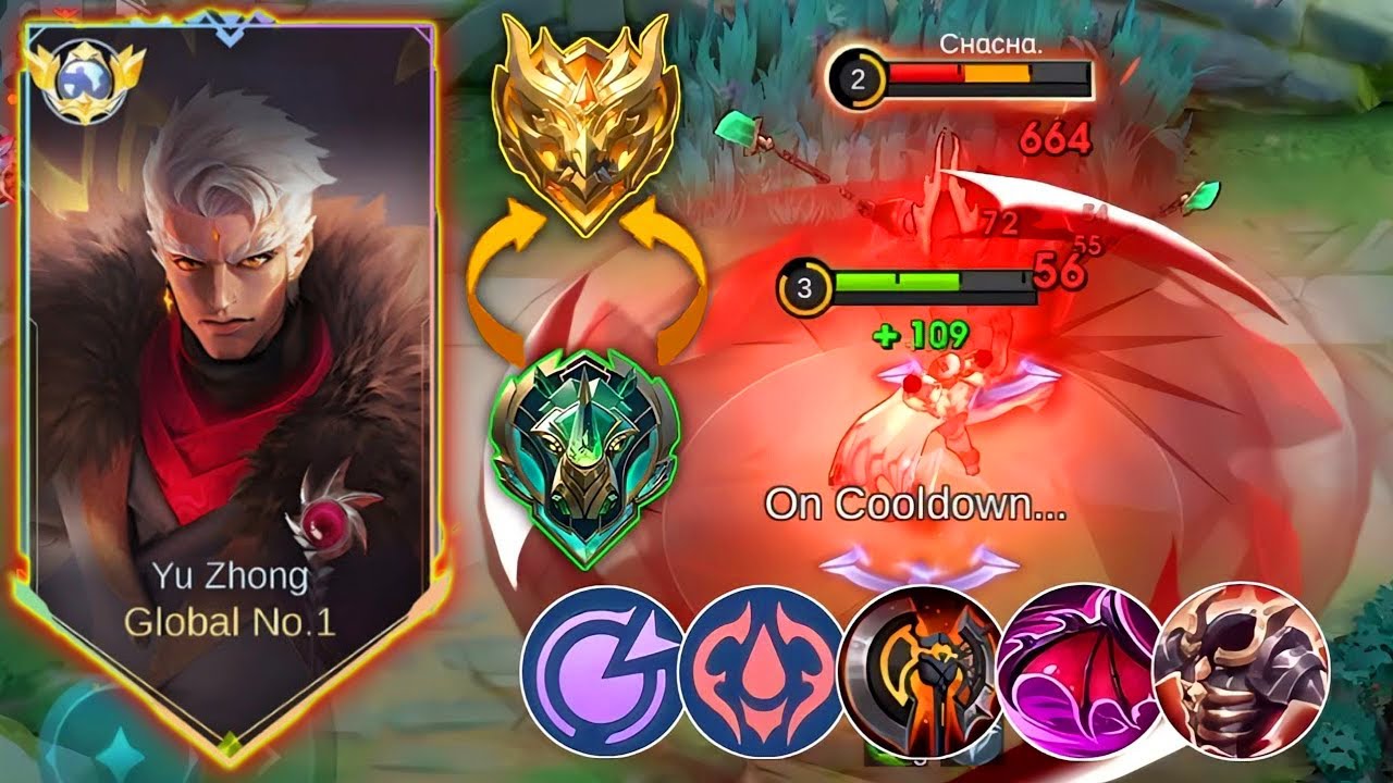 YUZHONG DOMINATE THE EXP WITH THIS SECRET BUILD | YU ZHONG BEST BUILD ...