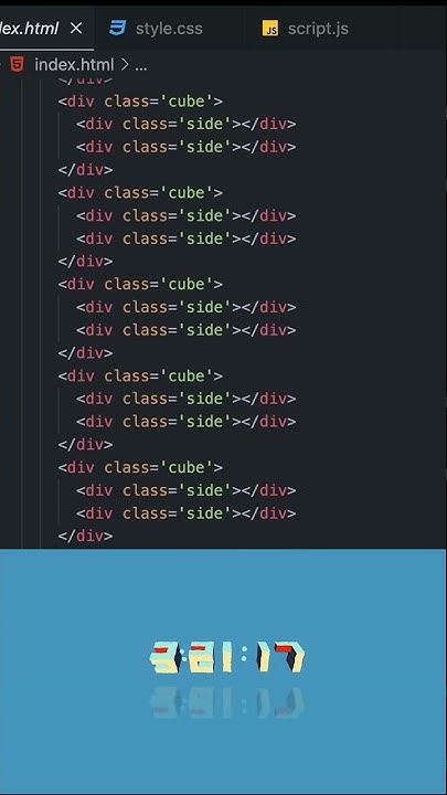 How To Make Cubic Clock In Html Css And Javascript Mind Blowing Codepen 134 Shorts Youtube