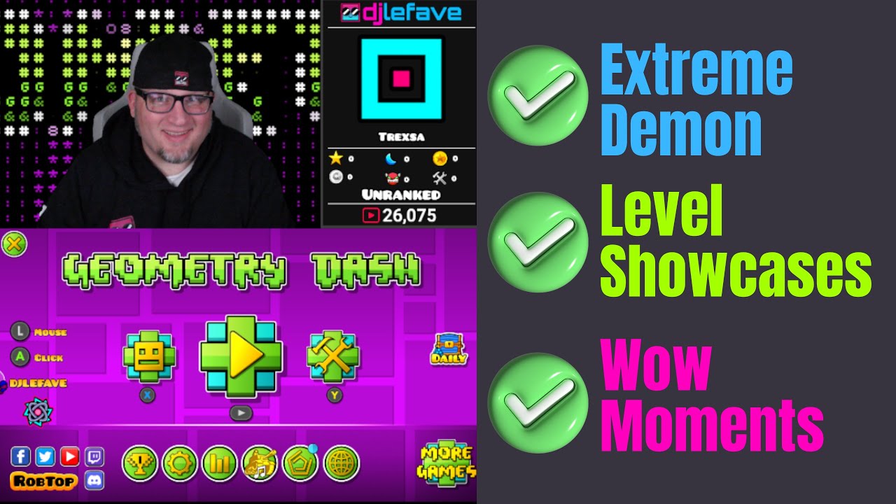 Geometry Dash Live with DJ LeFave - YouTube