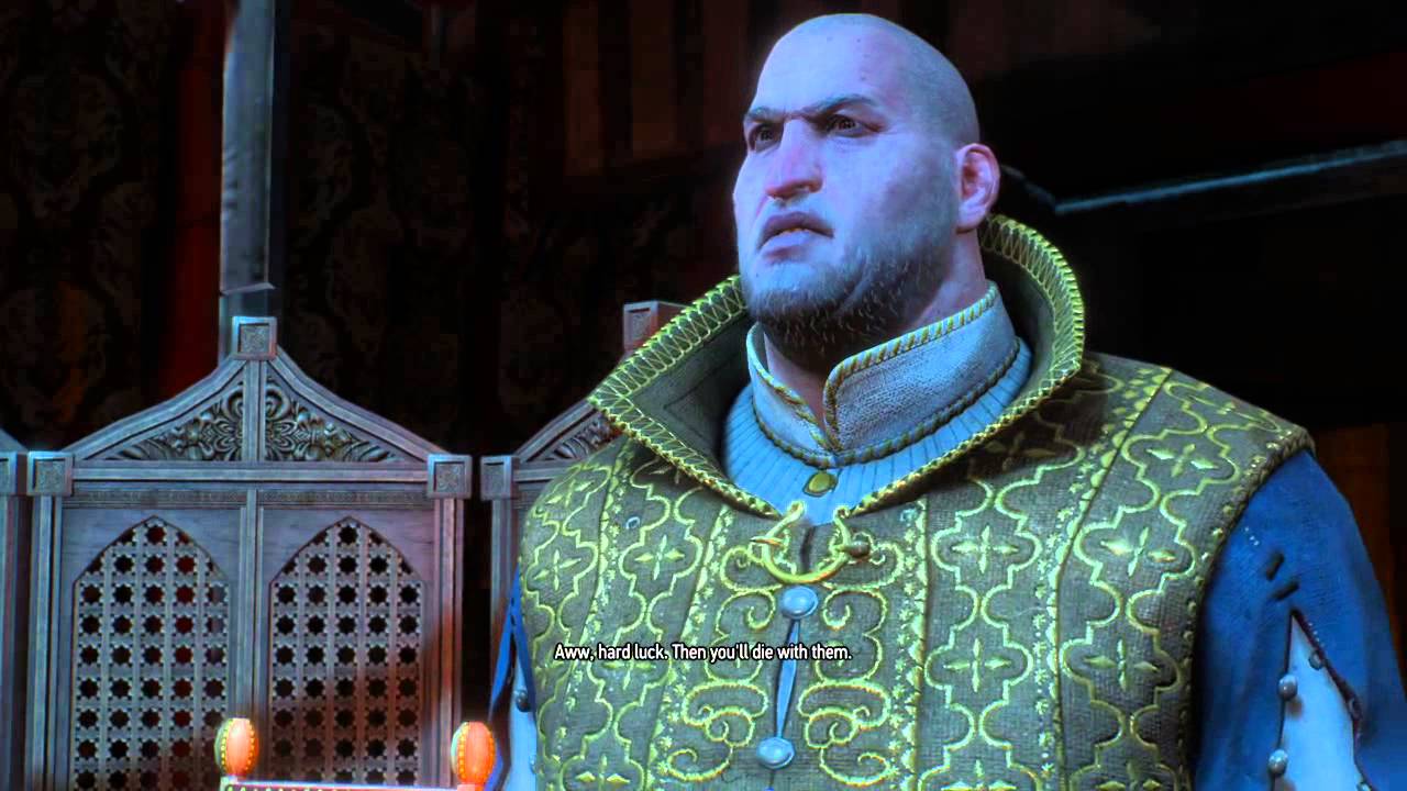 The Witcher 3 Killing Dijkstra - YouTube