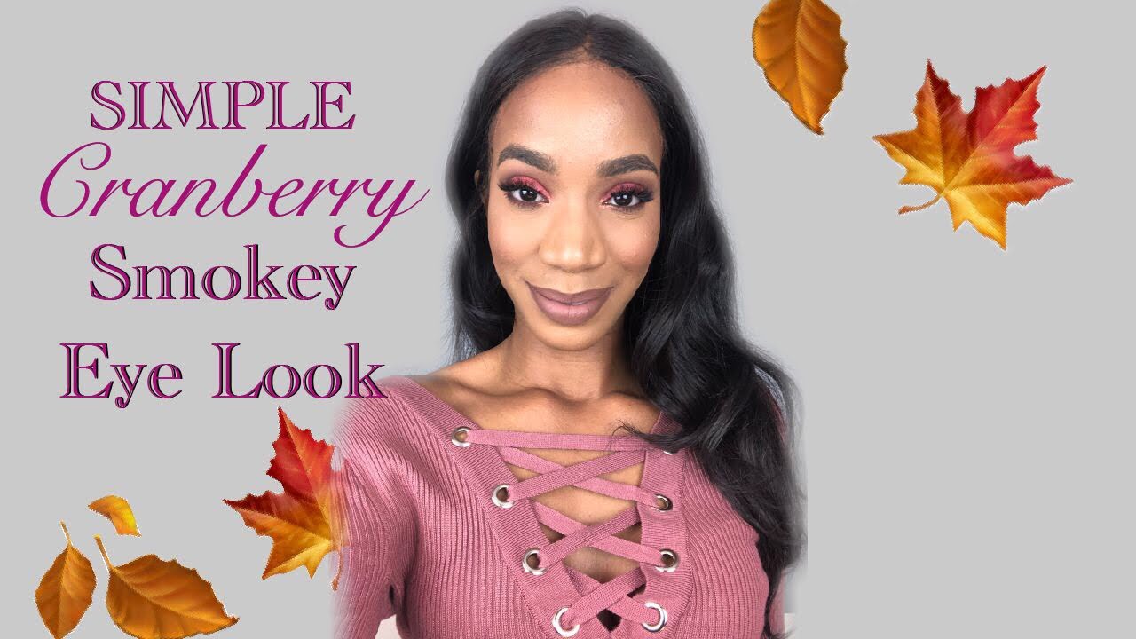 Simple Cranberry Eye Look using one palette| Fall Makeup 2018 - YouTube