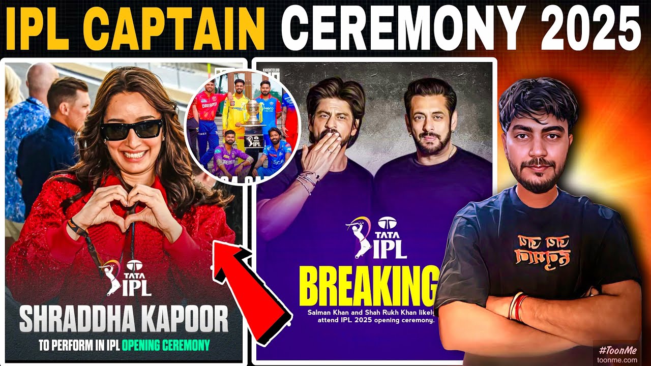 IPL 2025 Opening Ceremony & Captain Ceremony Date Time All Details For ...
