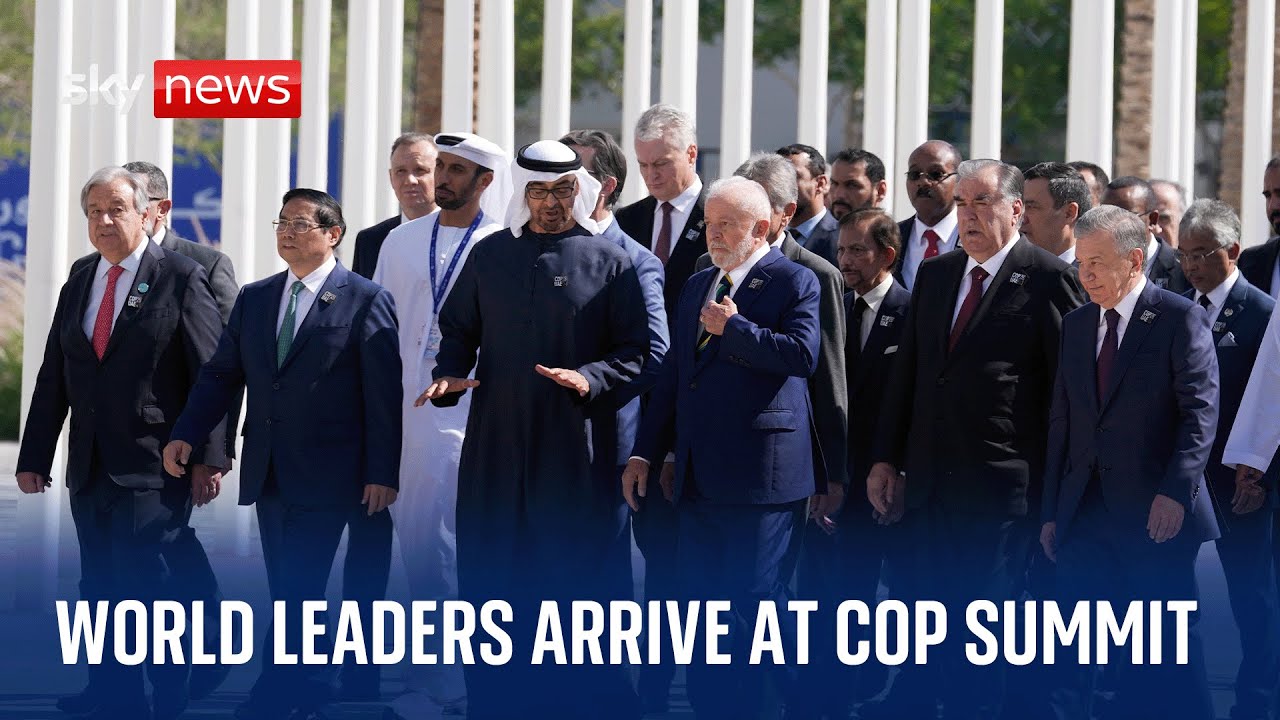 World Leaders Arrive At Cop28 Summit Youtube
