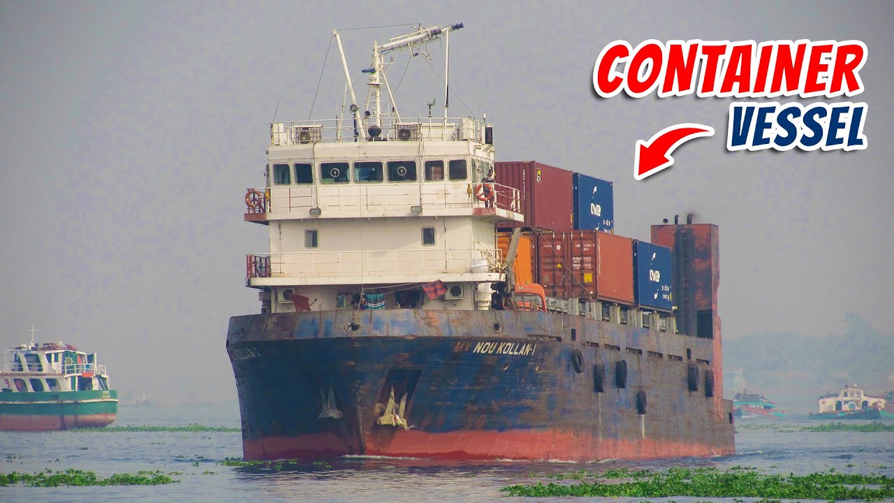 Container Vessel Crossing SAPL River Terminal and Heading To Pangaon ...