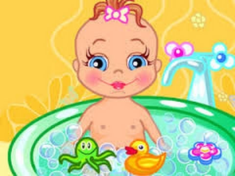 Baby Bathing Little Baby Bath Time Caring Game - YouTube