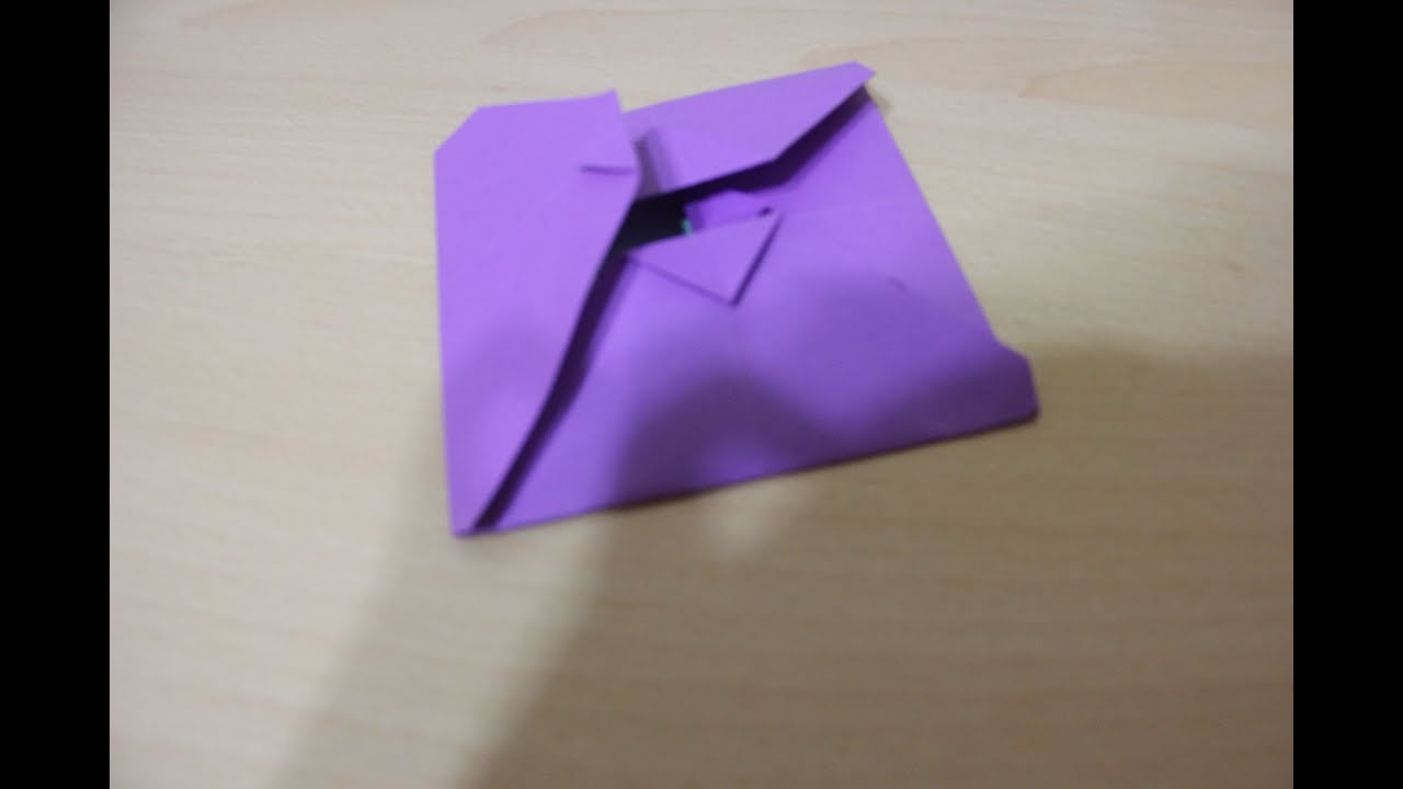 How to make Origami Square Envelope - YouTube