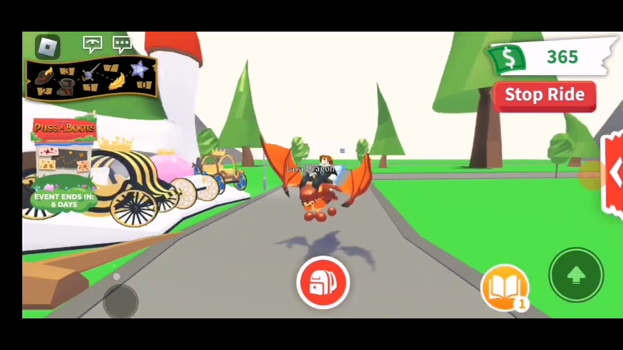 Showing Trick of the Lava dragon in roblox adopt me #roblox #adopt me # ...