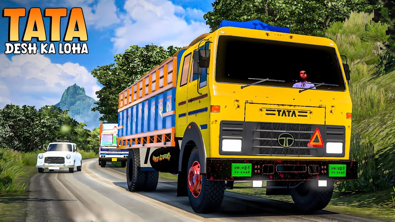 Driving Indian Style Tata Truck on Ghat Roads : Amazing Journey : Euro ...