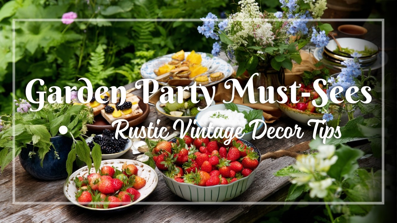 Spring Garden Party: Rustic Vintage Decor Ideas for an Elegant Outdoor ...