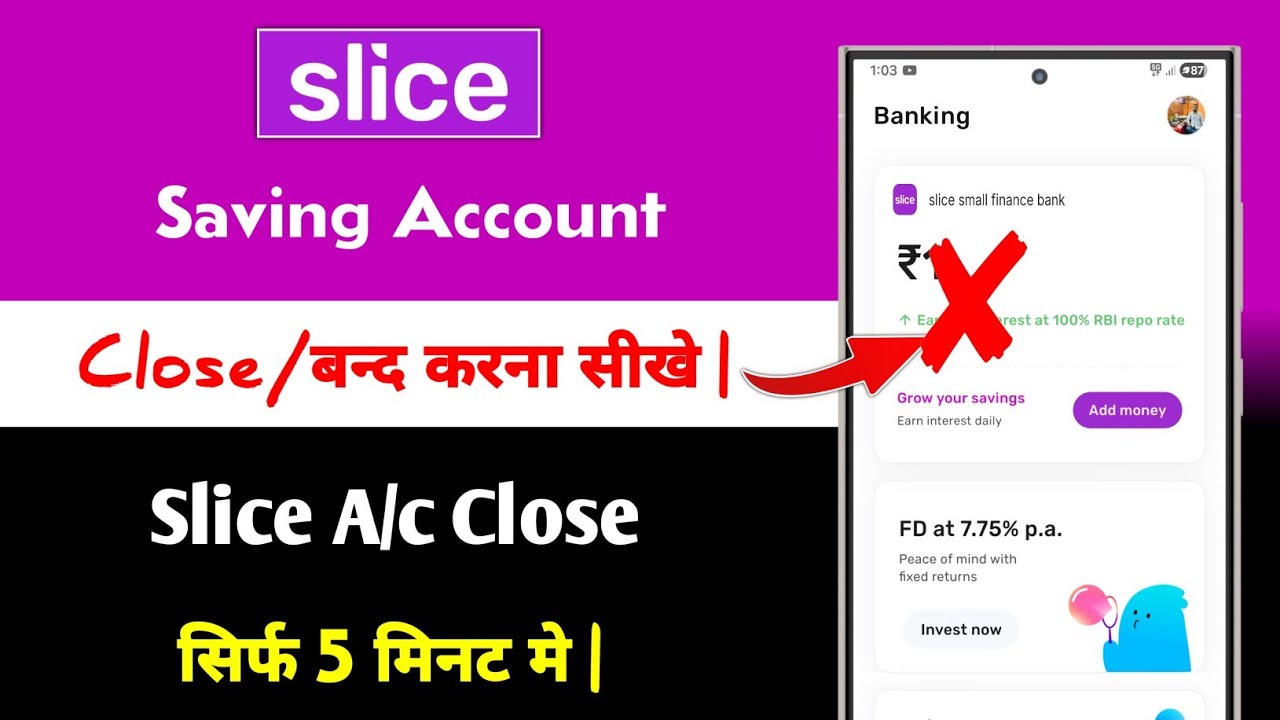 Slice Small Finance Bank Account Close Kaise Kare | slice account ...