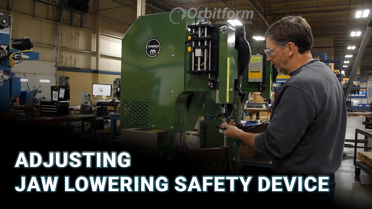 Adjusting the Jaw Lowering Safety Device - YouTube