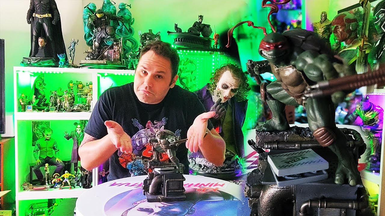 NINJA VIBES ALERT! REVIEW Michelangelo Iron Studios 1:10 Scale Statue ...