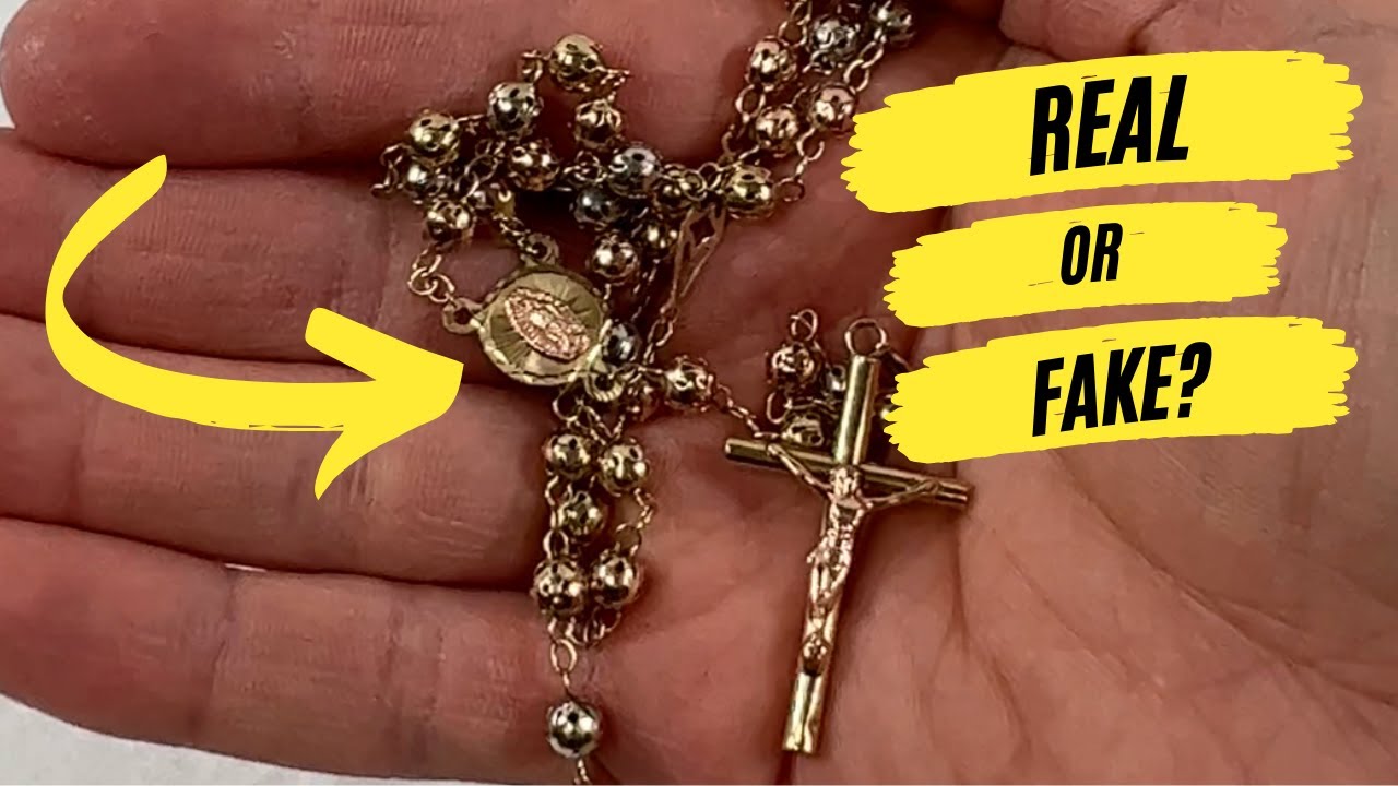 Real or Fake? Tri Color Gold Rosary Testing Guide! #GoldTesting # ...
