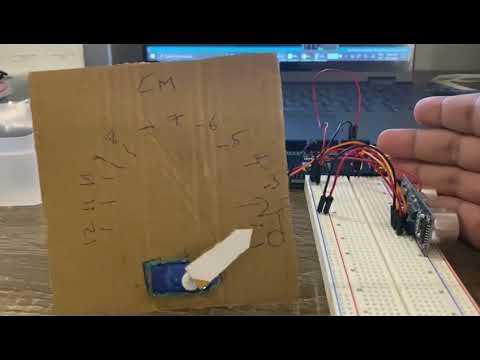 Servo Motor distance indicator - YouTube