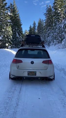 MK7 Golf R snow launch - YouTube