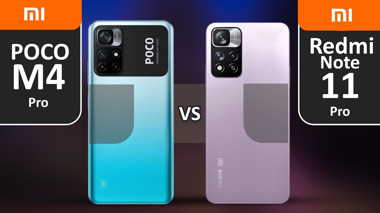 Redmi Poco M4 Pro Vs Redmi Note 11 Pro Side by Side Comparison - YouTube