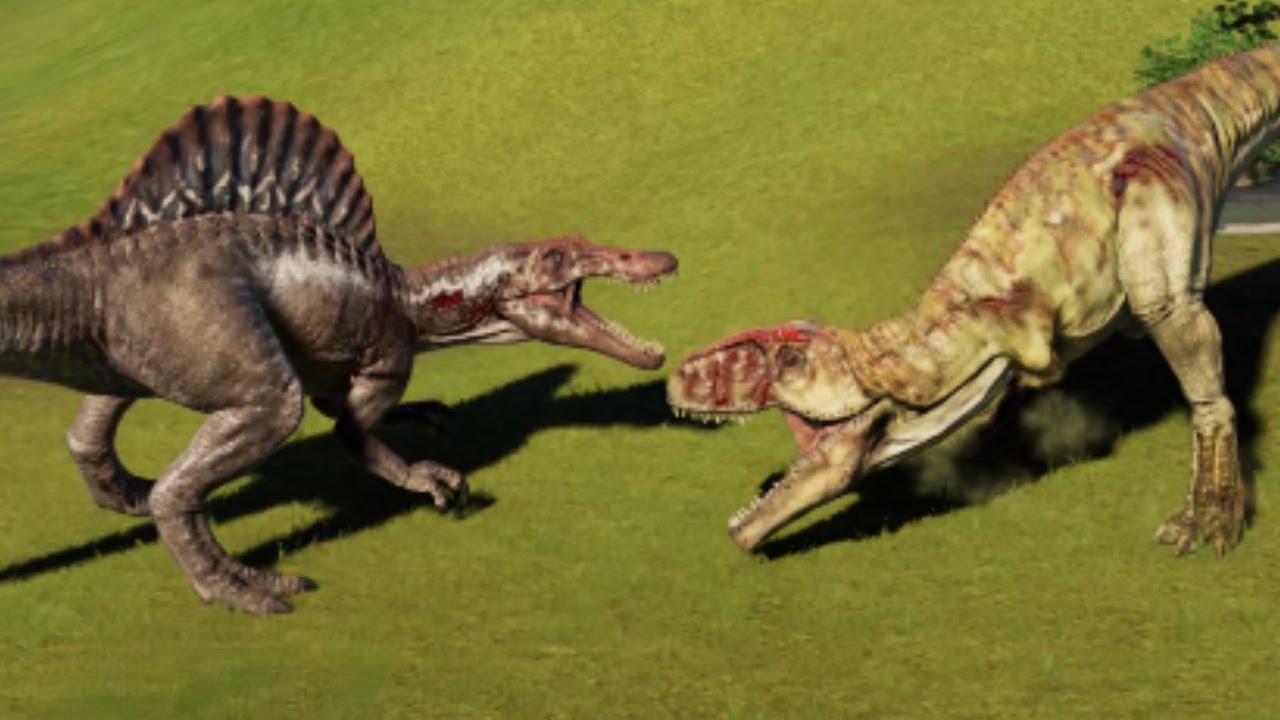 Giganotosaurus vs Spinosaurus! - Dino Fights! (4K UHD) - YouTube