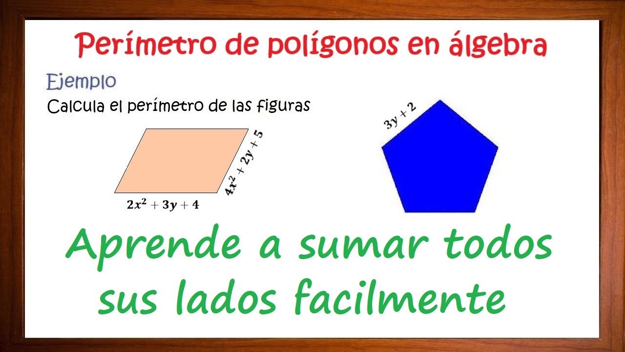 Perímetro de polígonos con expresiones algebraicas - YouTube