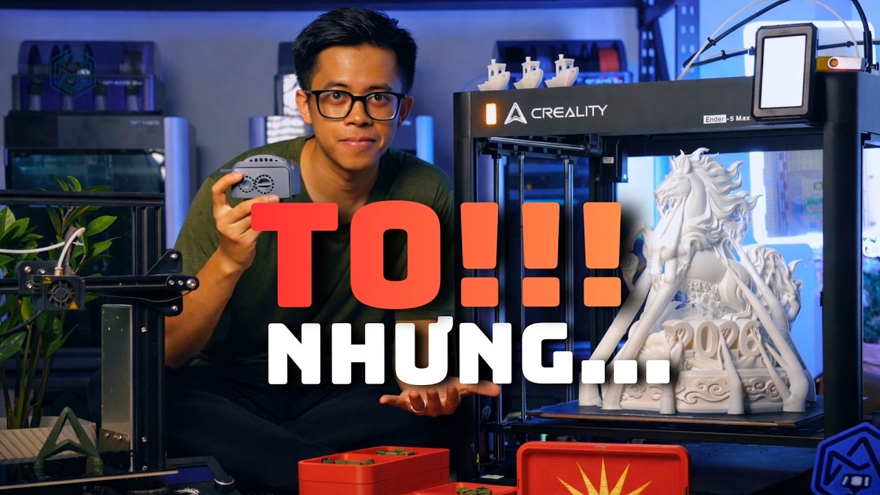 Review chi tiết Creality Ender 5 Max - Máy in 3D FDM Core XY khổ 400mm ...