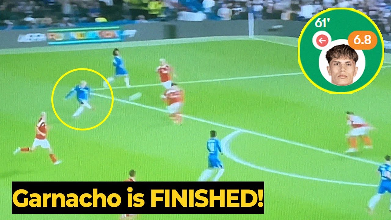 United fans laughed at Garnacho for blasting the ball over the bar ...