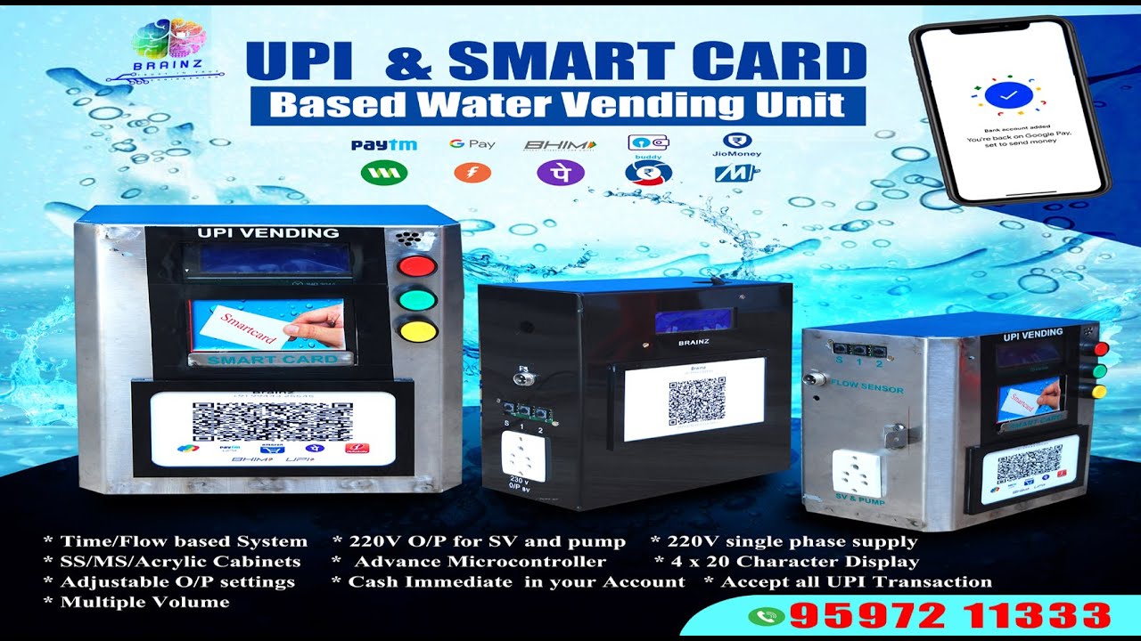 UPI based water vending Machine -Tamil - YouTube