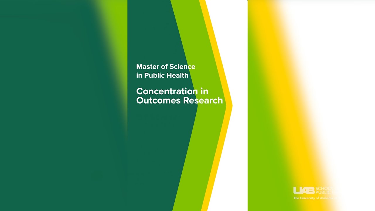 MSPH Outcomes Research Promotion | UAB School of Public Health - YouTube
