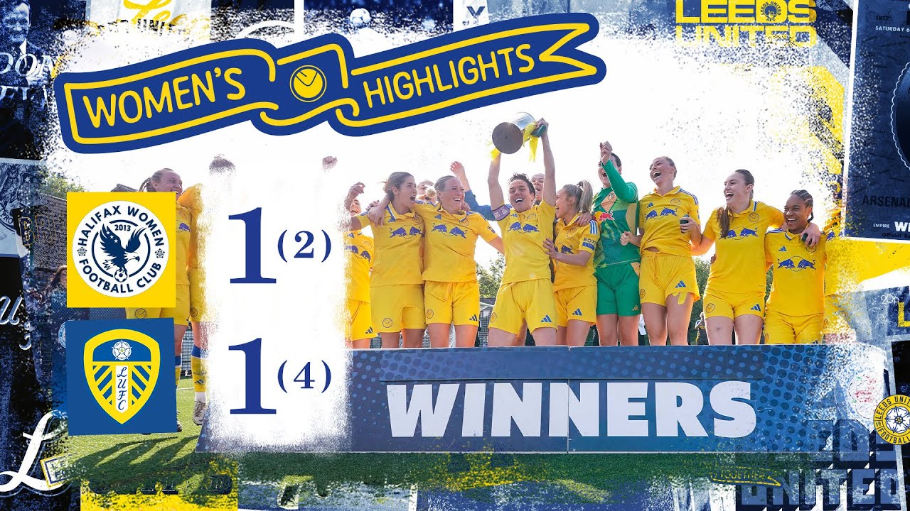 County Cup Final Winners | Halifax FC Women v Leeds United Women - YouTube
