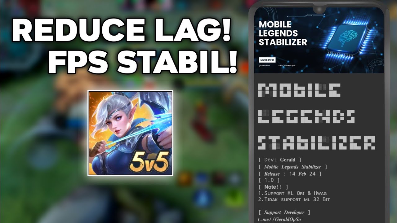 MOBILE LEGENDS STABILIZER - modul khusus buat mengatasi lag patah patah ...