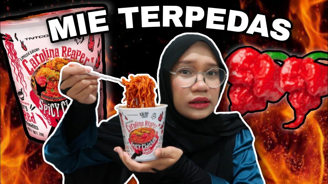 MIE DARI CABE TERPEDAS DI DUNIA CAROLINA REAPER!! Sampe Mau Muntah ...