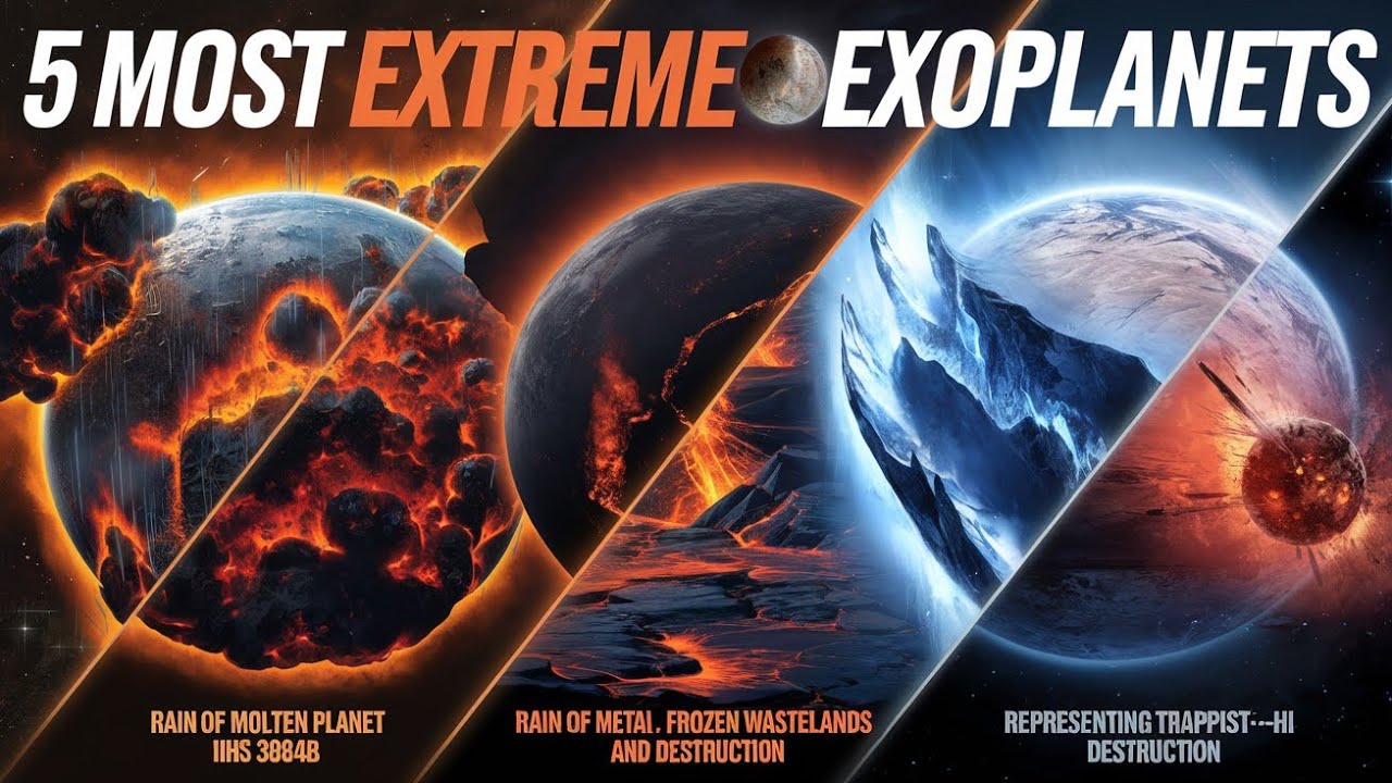 Exploring the 5 Most Astonishing Exoplanets: Metal Rain, Frozen Worlds ...