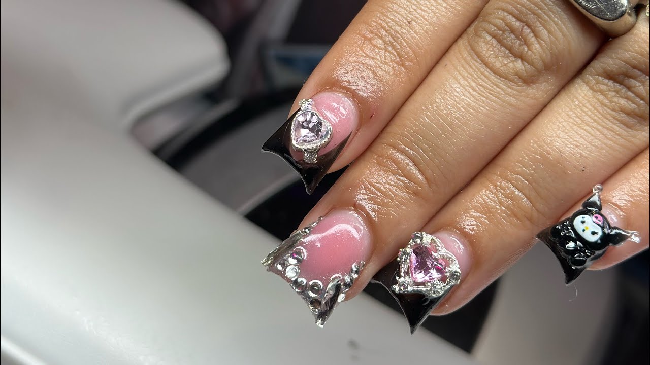 Viral Duck Nails! 💅 | Bling, Butterflies & Bold Designs! | Work with Me ...