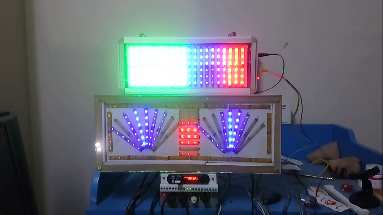 LED STRIP LIGHT become VU METER part 2, 20 Line Two Channel - YouTube