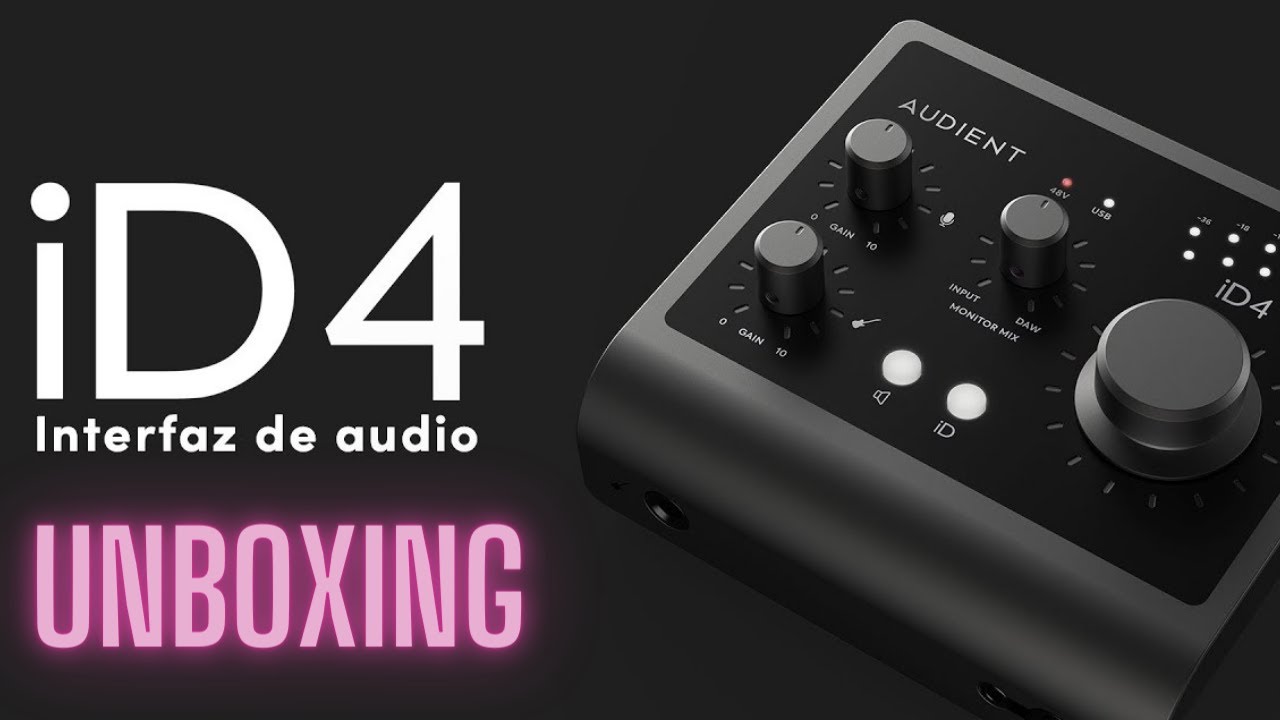 Audient ID4 Unboxing - YouTube