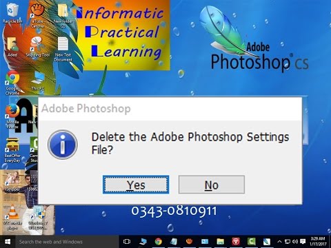 how to reset any Adobe photoshop to its default setting - YouTube